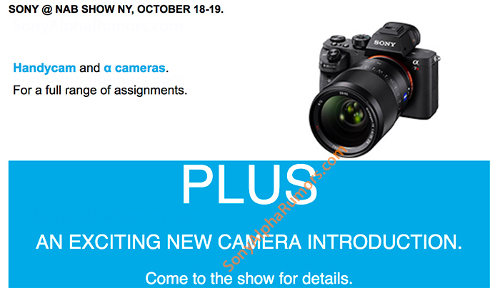 Confirmed: Sony to Announce an Exciting New Camera on October 18th ...