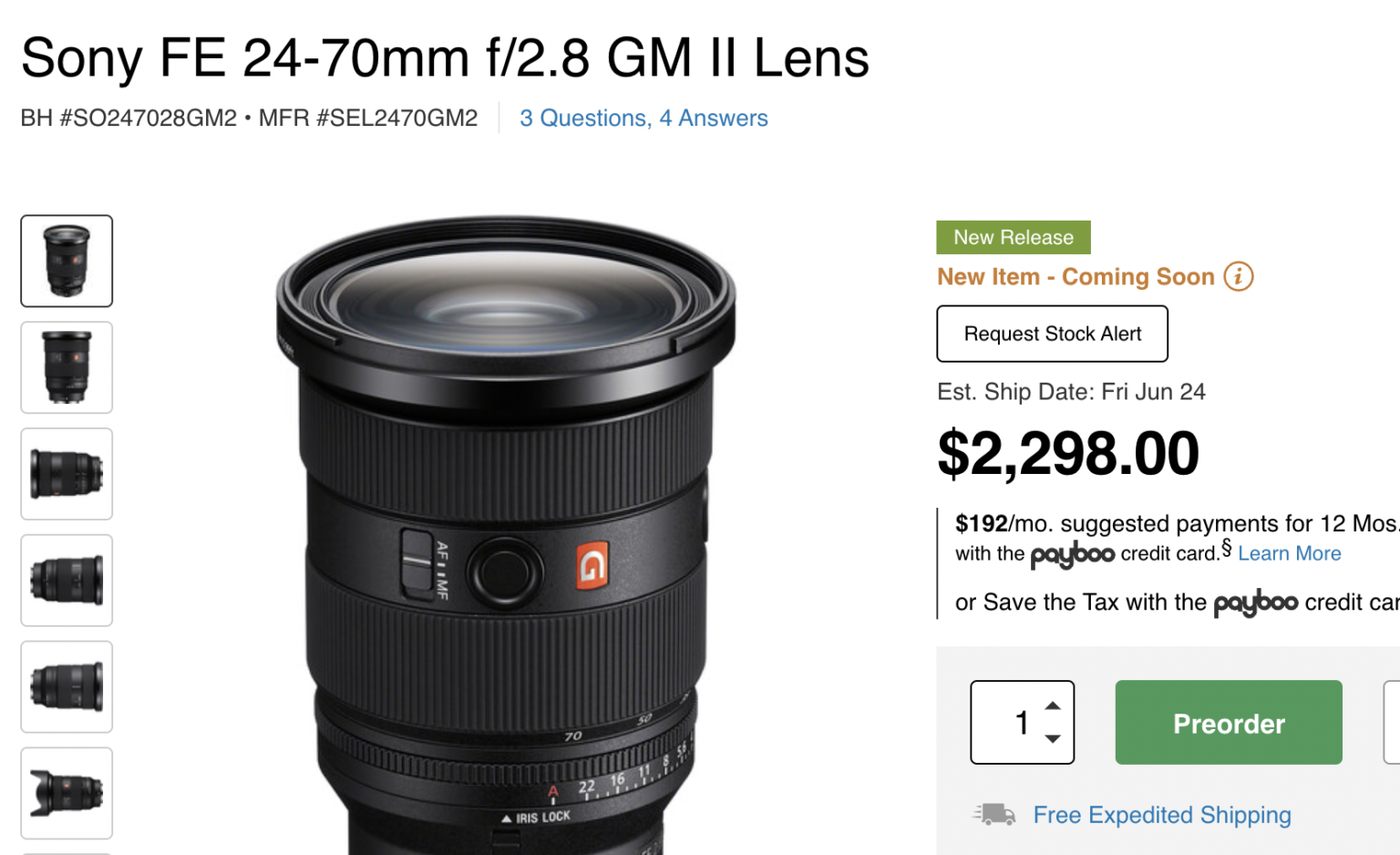 Sony FE 24-70mm f/2.8 GM II Lens now Available for Pre-order ! | Sony ...